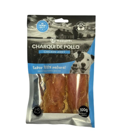 CHARQUI DE POLLO HAPPYPETS 100 gr - Catdogshop